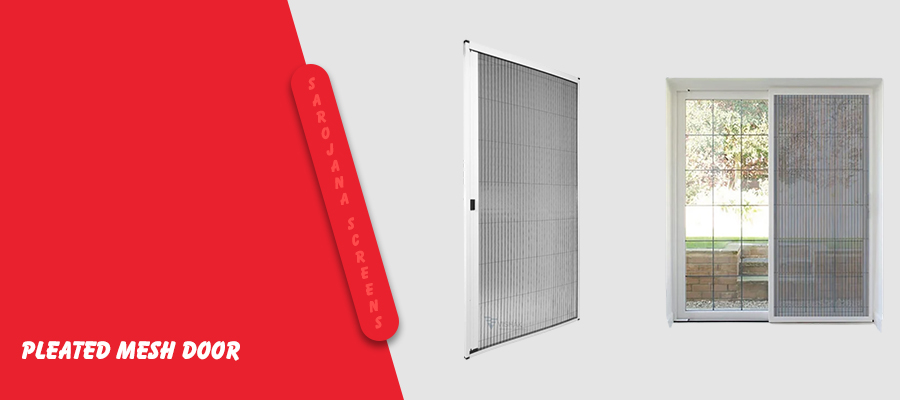 Pleated Mesh Door
